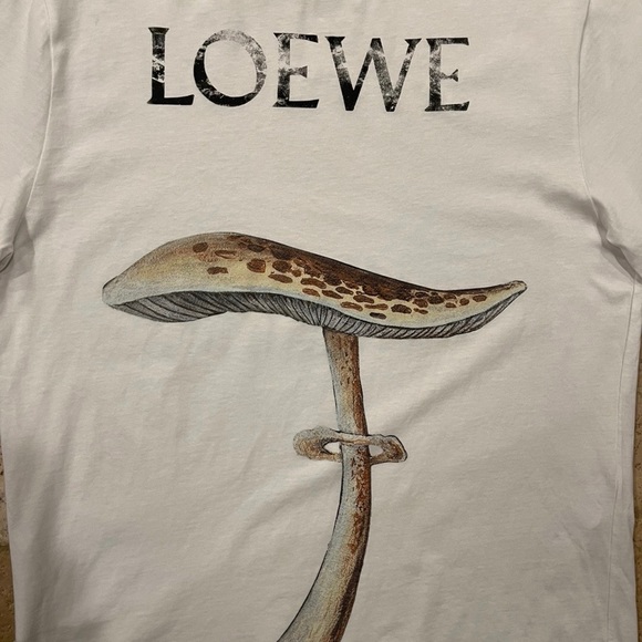 Loewe | Shirts | Loewe Mushroom White Tee | Poshmark
